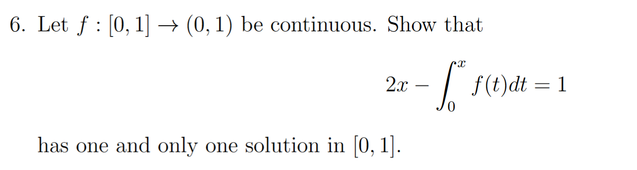 Solved Let F [0 1]→ 0 1 ﻿be Continuous Show