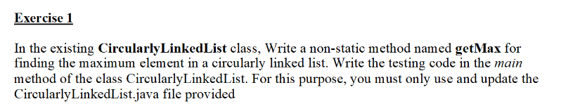 Solved package linkedlists; /** * An implementation of a | Chegg.com