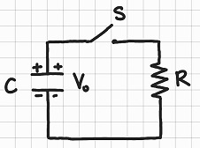 Solved In an experiment, an initially charged capacitor of | Chegg.com