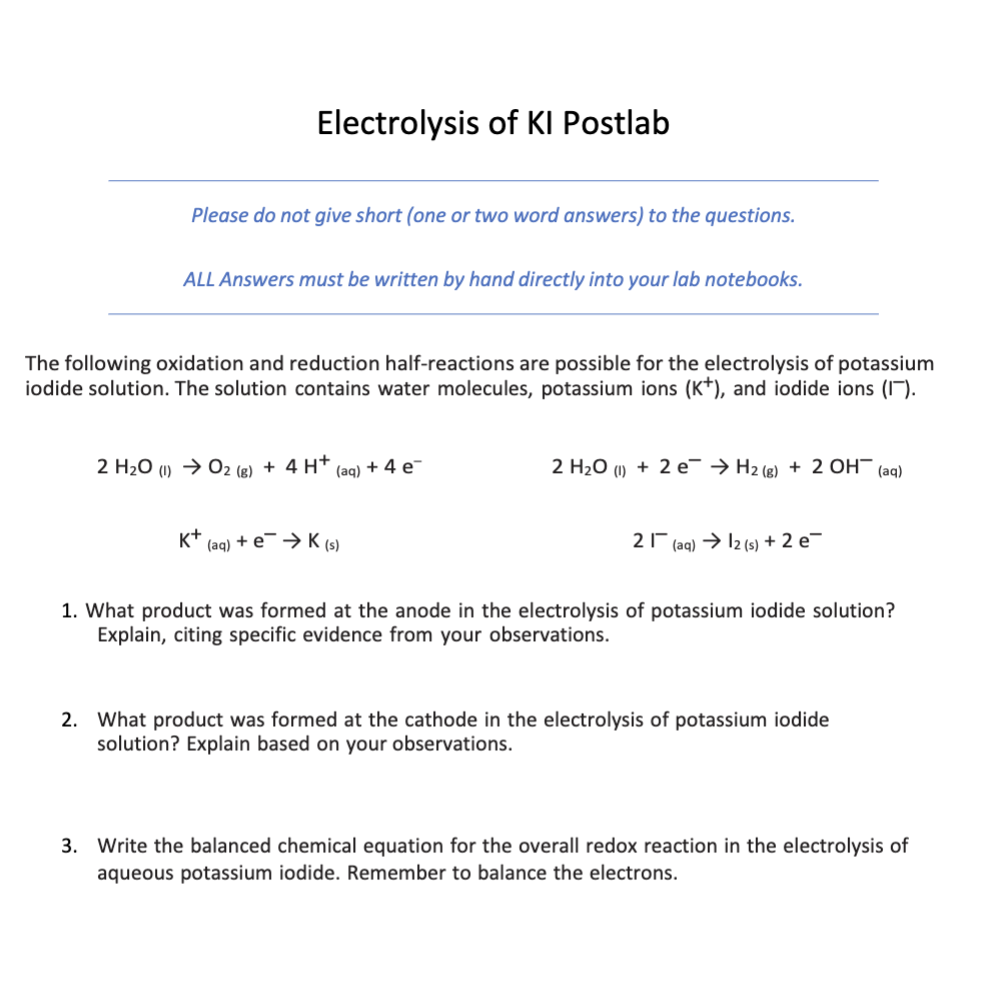 Solved The following oxidation and reduction half-reactions | Chegg.com