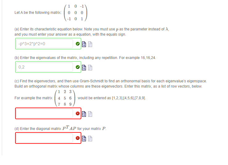 Solved Let A be the following matrix: (1 0-1 0 0 0 1-1 0 1 | Chegg.com