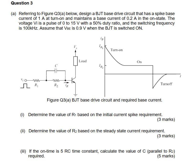 Solved Question 3 (a) Referring to Figure Q3(a) below, | Chegg.com
