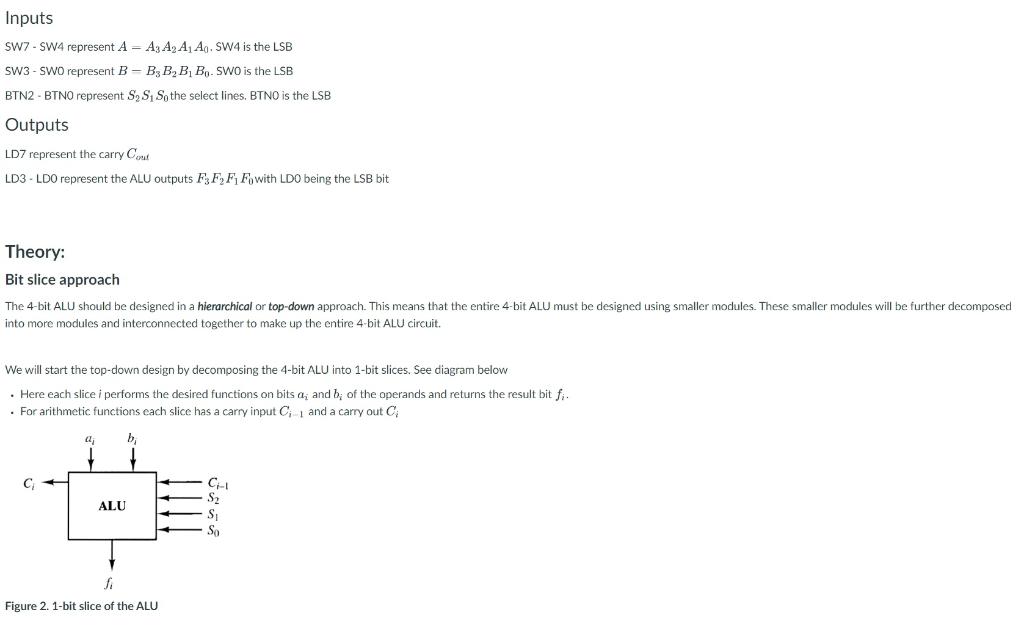 Solved I am super stuck....I need a 4-bit ALU in Verilog | Chegg.com