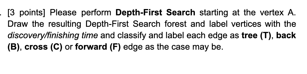 Solved [8 points] Given the following directed graph: [3 | Chegg.com