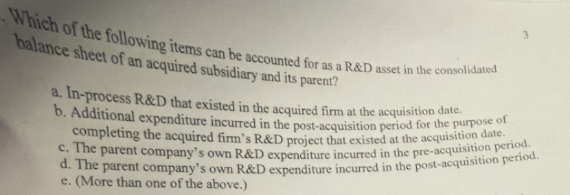 3 Which of the following items can be accounted for | Chegg.com