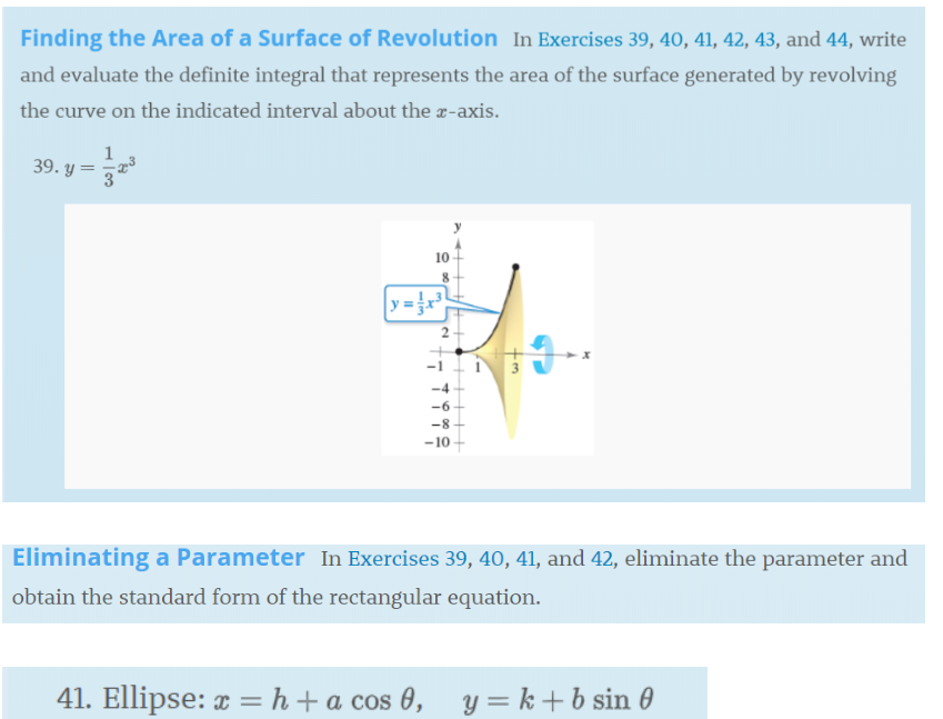 Solved Finding the Area of a Surface of Revolution In | Chegg.com