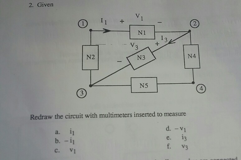 Solved redraw the circuit with multimeters inserted to | Chegg.com