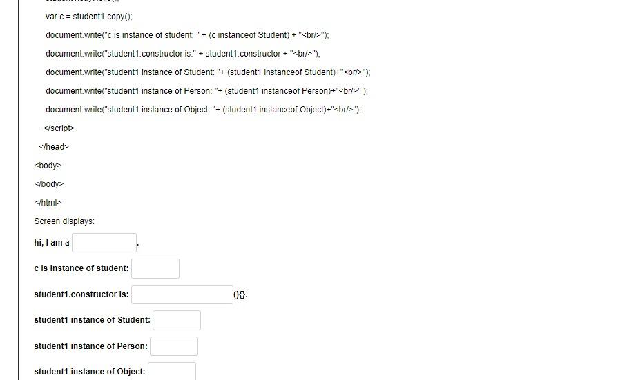 Solved 36 of 36 13 Marks JavaScript uses prototypal | Chegg.com
