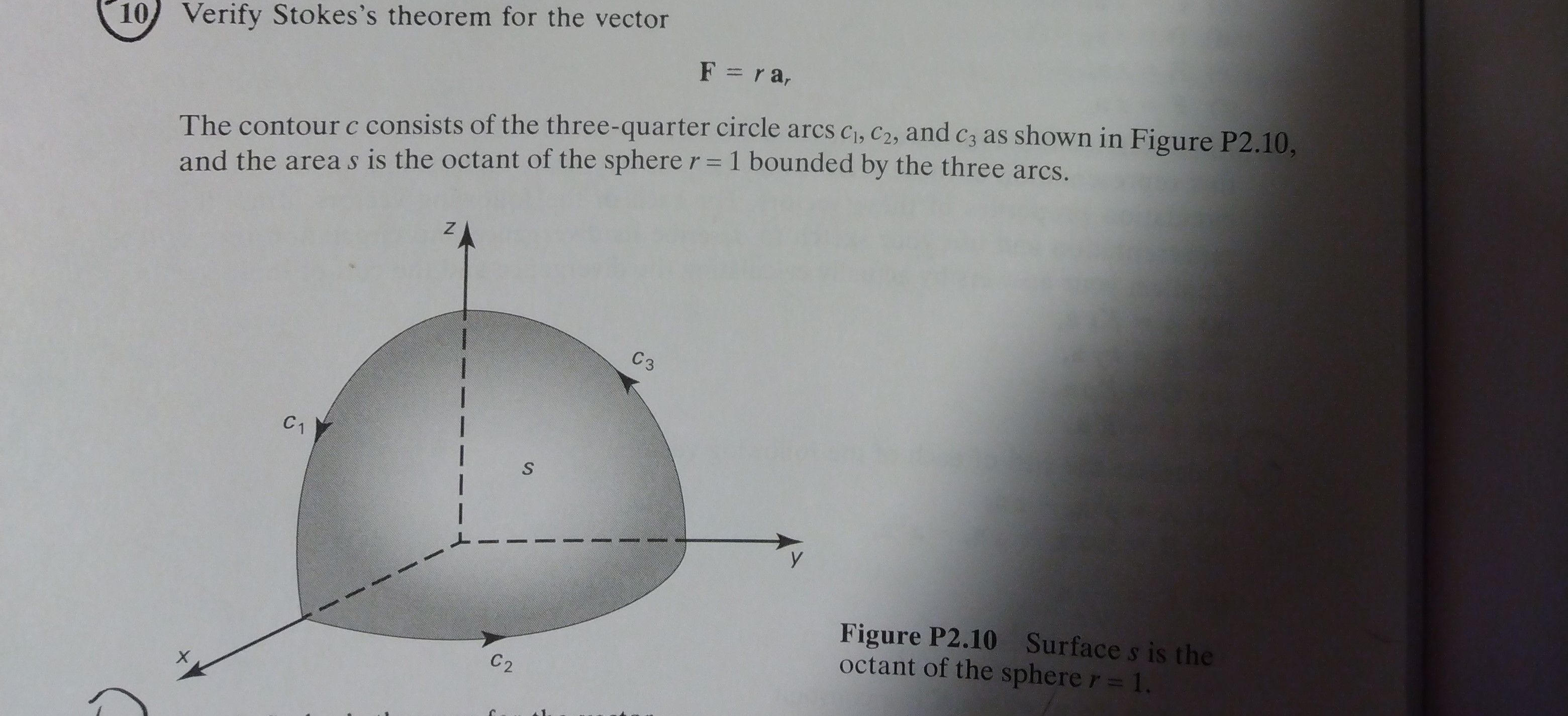 Solved Verify Stokes's theorem for the vector F=rar The | Chegg.com