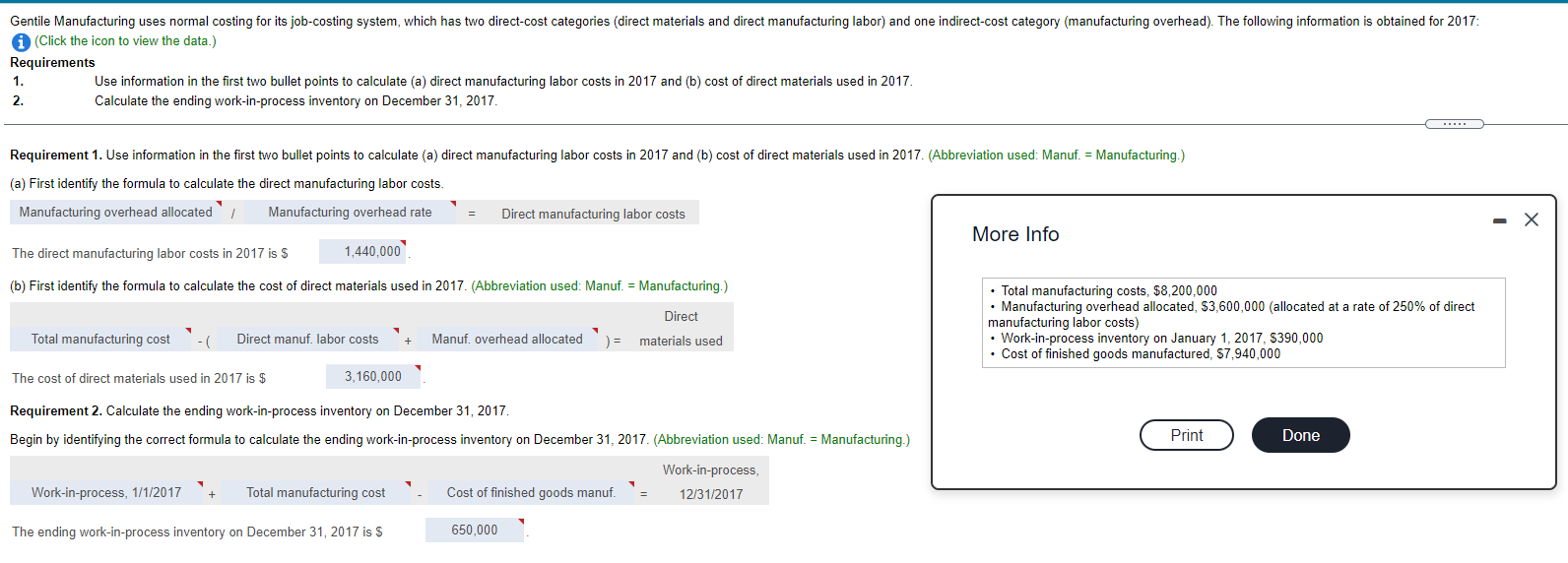 Solved Please look at the below example and then complete | Chegg.com