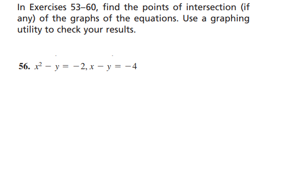 Solved in Exercises 53-60, find the points of intersection | Chegg.com
