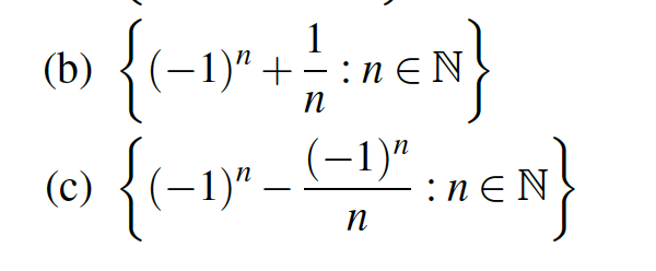 Solved For each sets below determine if it is bounded above, | Chegg.com