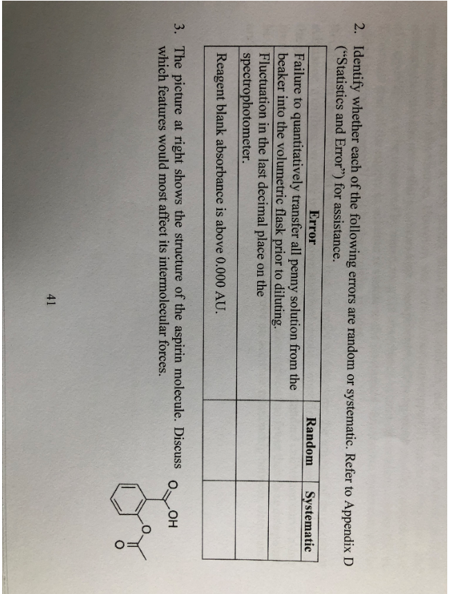 Solved dentify whether each of the following errors are | Chegg.com