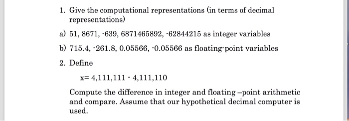 Solved 1. Give the computational representations (in terms | Chegg.com