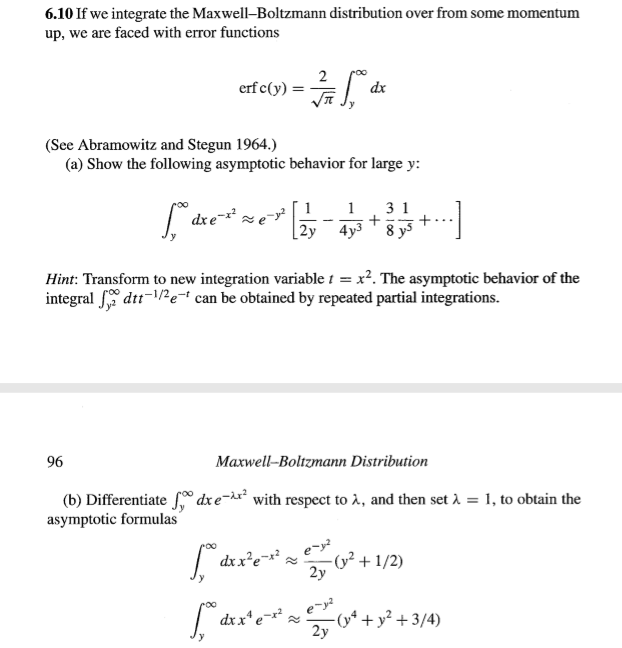 Solved 6.10 If we integrate the Maxwell-Boltzmann | Chegg.com