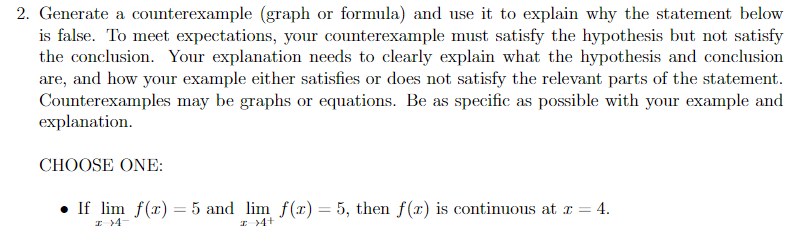 Solved 2. Generate a counterexample (graph or formula) and | Chegg.com