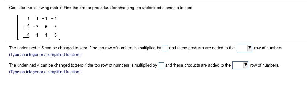 Solved Consider The Following Matrix Find The Proper