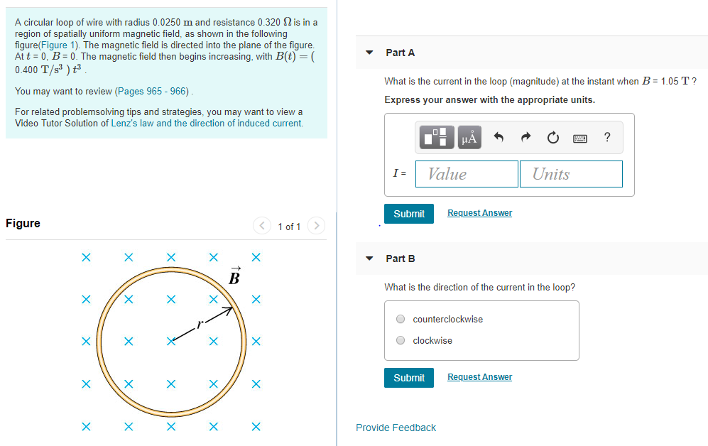 Solved A circular loop of wire with radius 0.0250 m and | Chegg.com