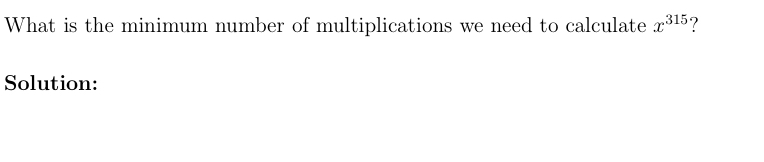 Solved What is the minimum number of multiplications we need | Chegg.com