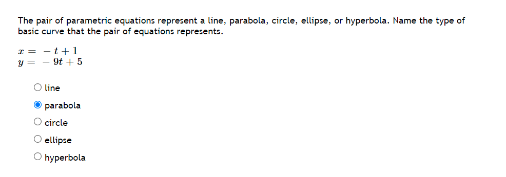 Solved Sketch a graph of a = 2 + 2t, y = t + 4, t> - 1. 5 4 | Chegg.com