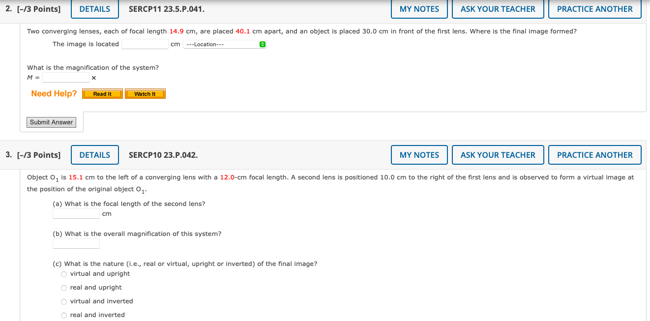 Solved The image is located cm What is the magnification of | Chegg.com