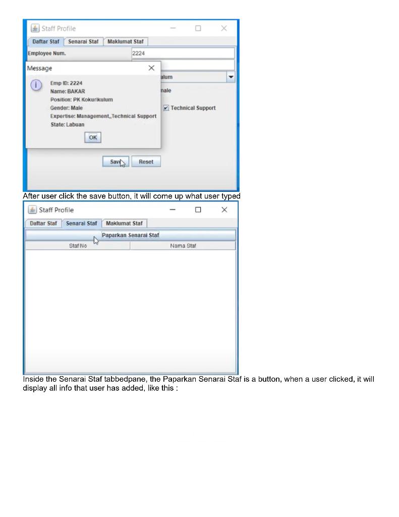 Solved Hai Please Make A Program Using Java And Database 1083