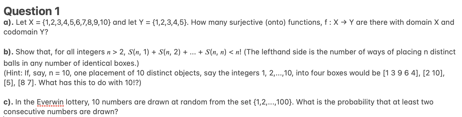a). Let X={1,2,3,4,5,6,7,8,9,10} and let | Chegg.com
