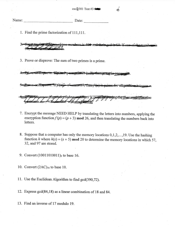 3 Prove Or Disprove The Sum Of Two Primes Is A