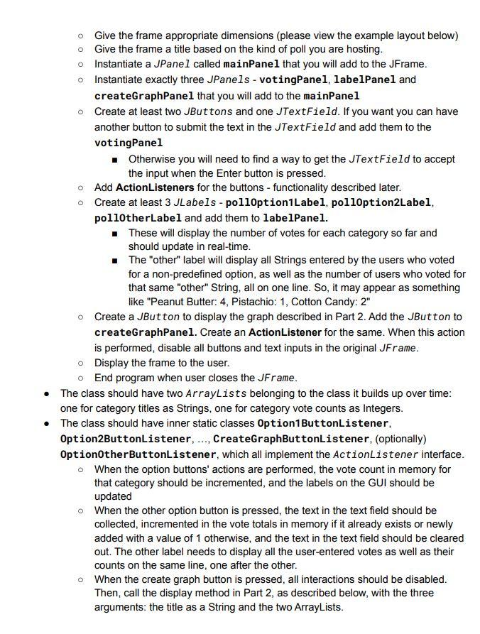 Objectives • Interfaces • Event Handling • GUI • | Chegg.com