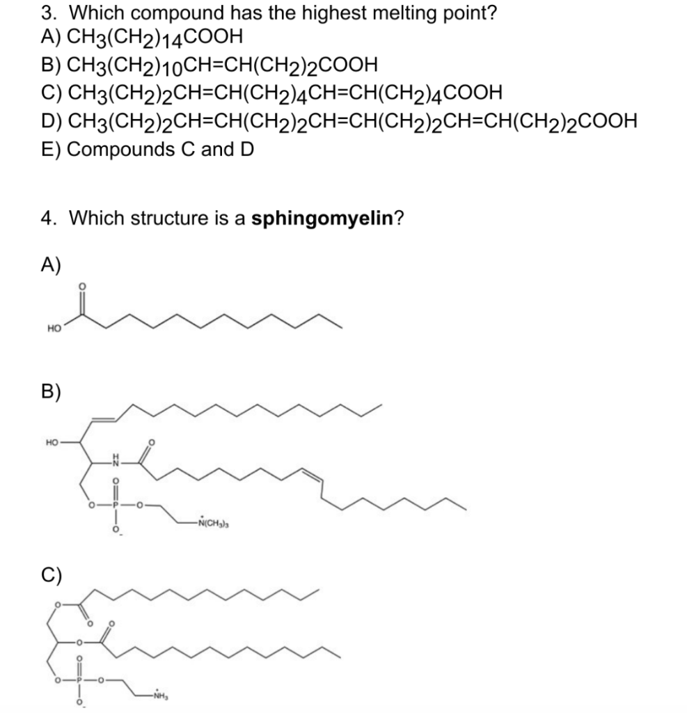 Solved 1. What is the structure of myristic acid (C14H28O2)? | Chegg.com