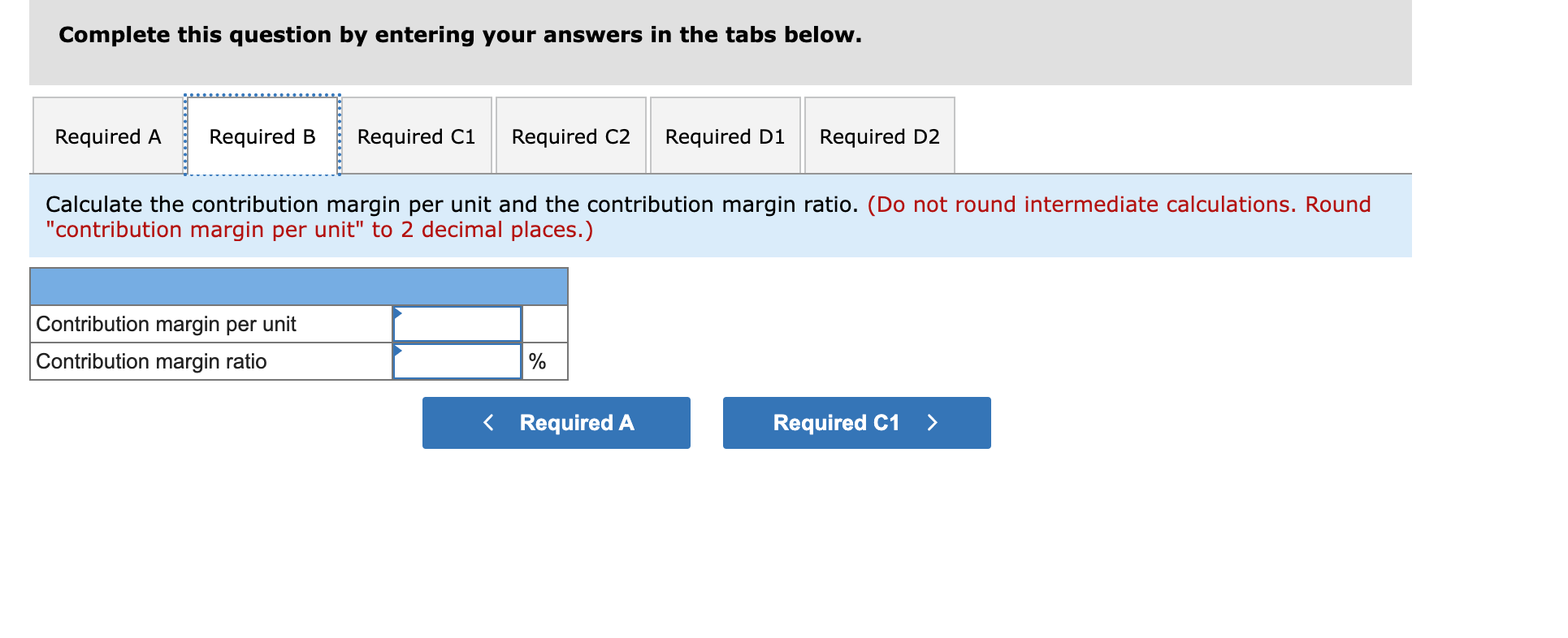 Solved Problem 12-21 (Algo) Prepare a contribution margin | Chegg.com