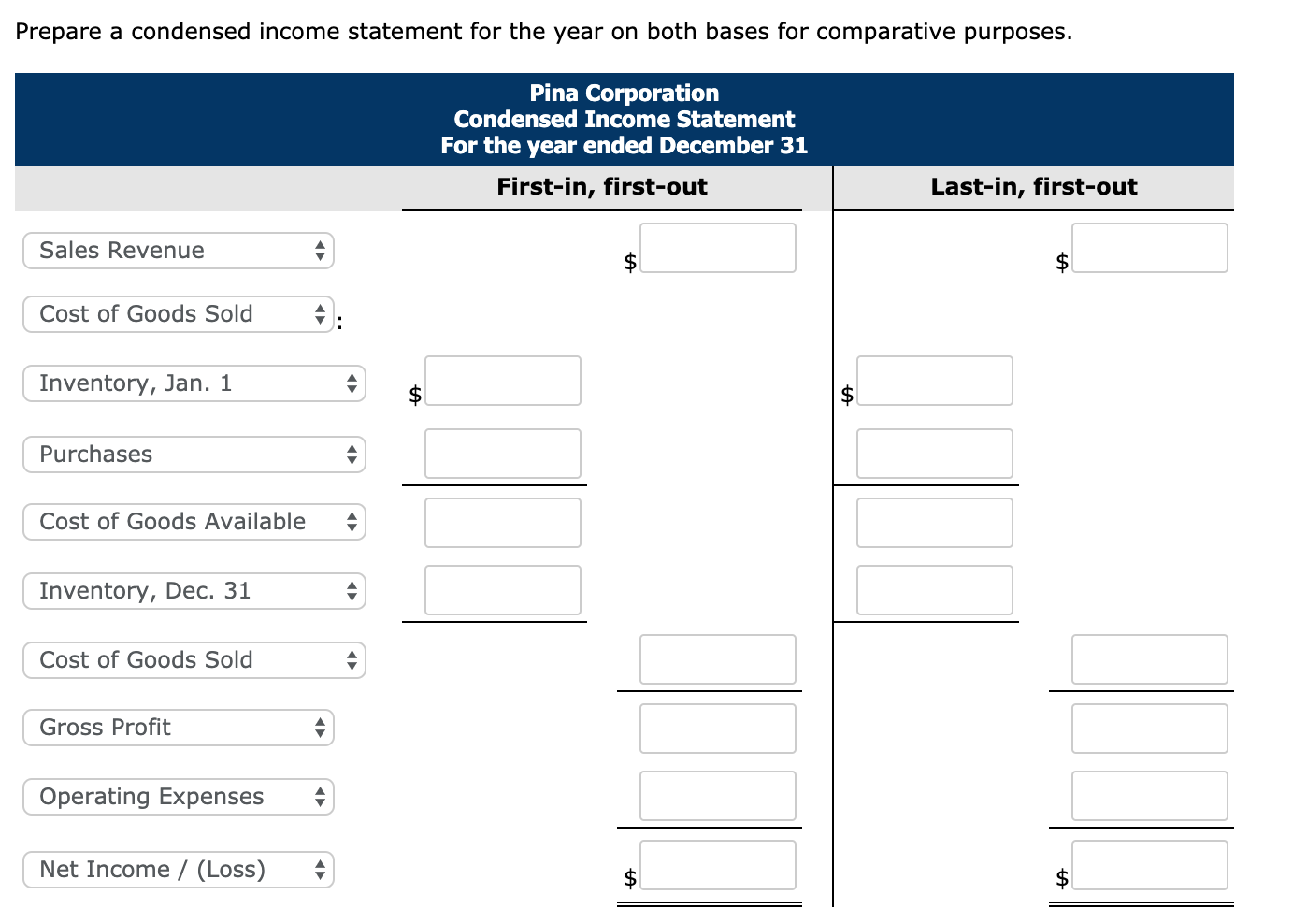 Solved Exercise 8-15 The board of directors of Pina | Chegg.com