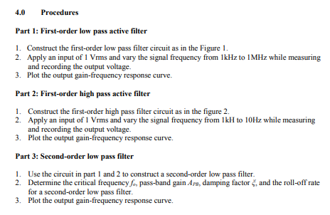 First-order Low pass filter A first-order low pass | Chegg.com