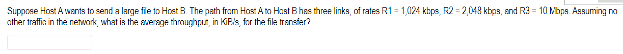 Solved Suppose Host A wants to send a large file to Host B. | Chegg.com