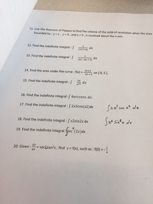 Solved 11. Use the theorem of Pappus to find the volume of | Chegg.com