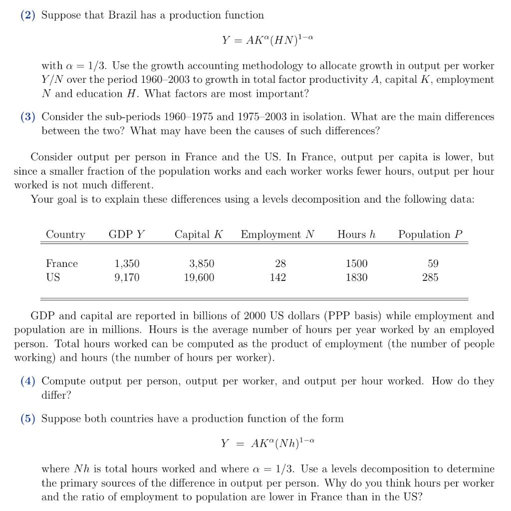 Solved Question 1 Growth and Level Decomposition. Figure 1 | Chegg.com