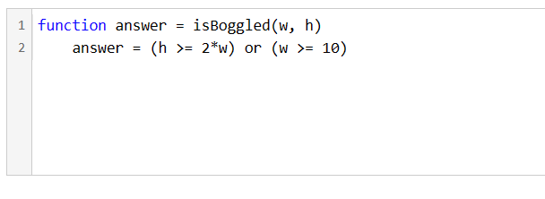 Solved Function Name: isBoggled Input: 1. (double) The width | Chegg.com