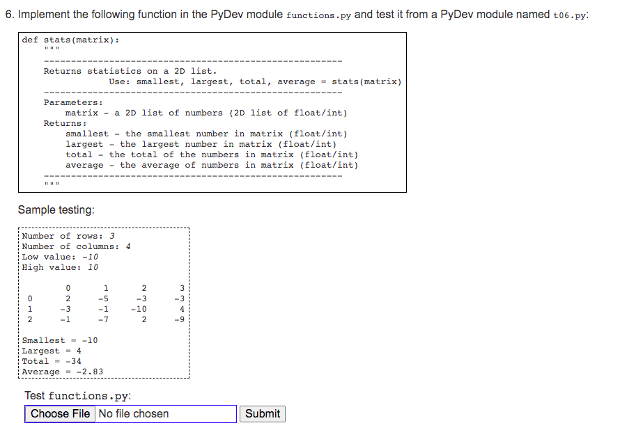 Solved 6. Implement the following function in the PyDev | Chegg.com