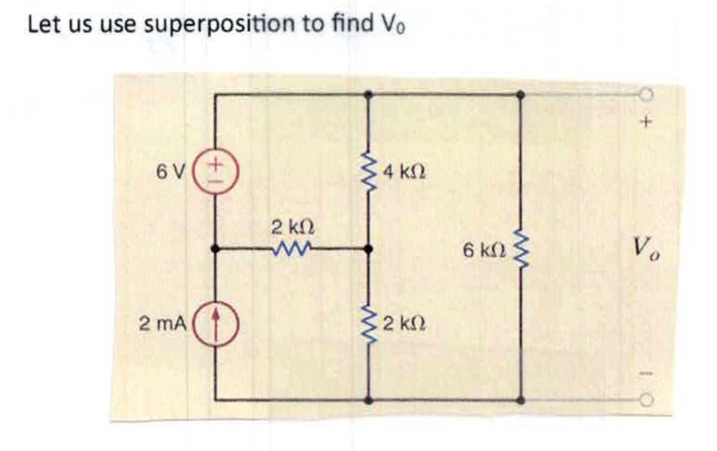 Solved Let us use superposition to find V0 | Chegg.com