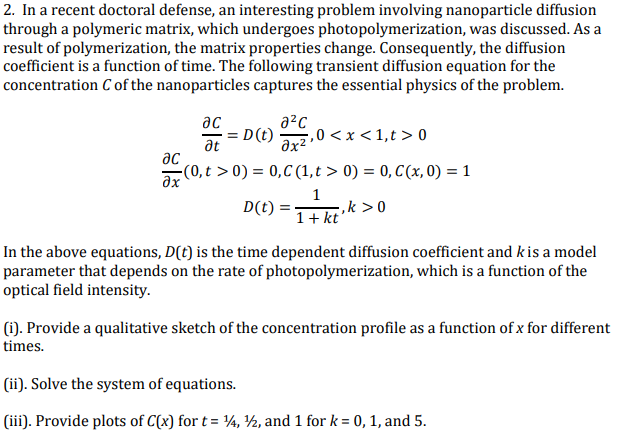 Solved 2. In a recent doctoral defense, an interesting | Chegg.com