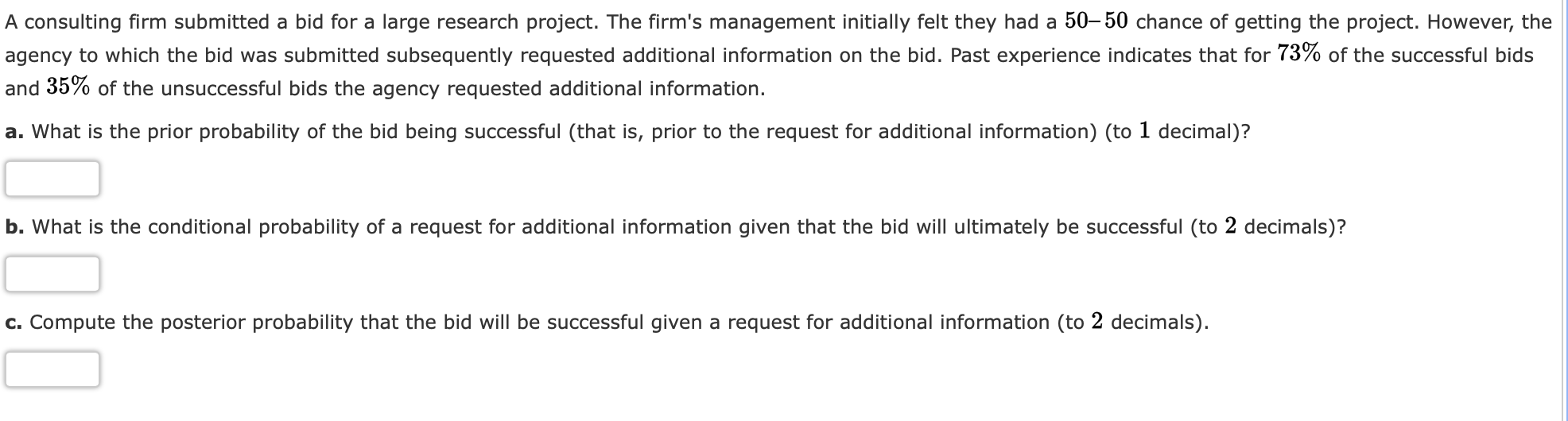 Solved A consulting firm submitted a bid for a large | Chegg.com