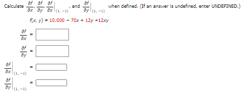 Solved Calculate when defined. (If an answer is undefined, | Chegg.com