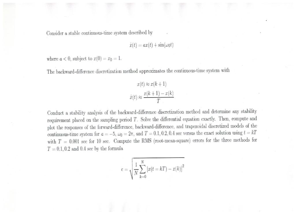 Digital Control of Dynamic Systems | Chegg.com