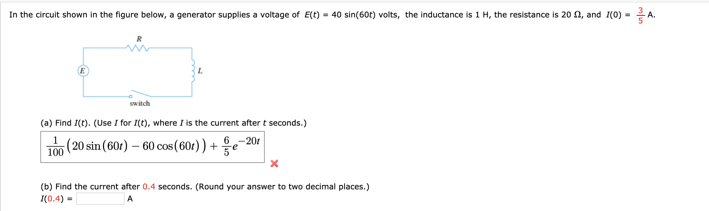 Solved In the circuit shown in the figure below, a generator | Chegg.com