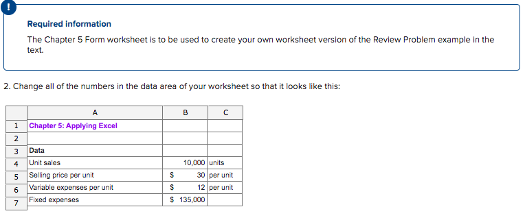 Solved ! Required information The Chapter 5 Form worksheet | Chegg.com