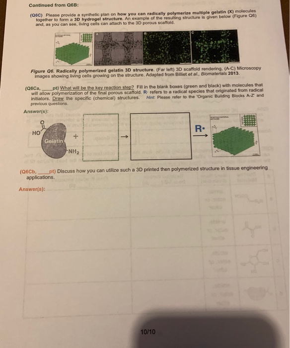 Solved accordingly answer and i pt): Polymers and Monomers. | Chegg.com