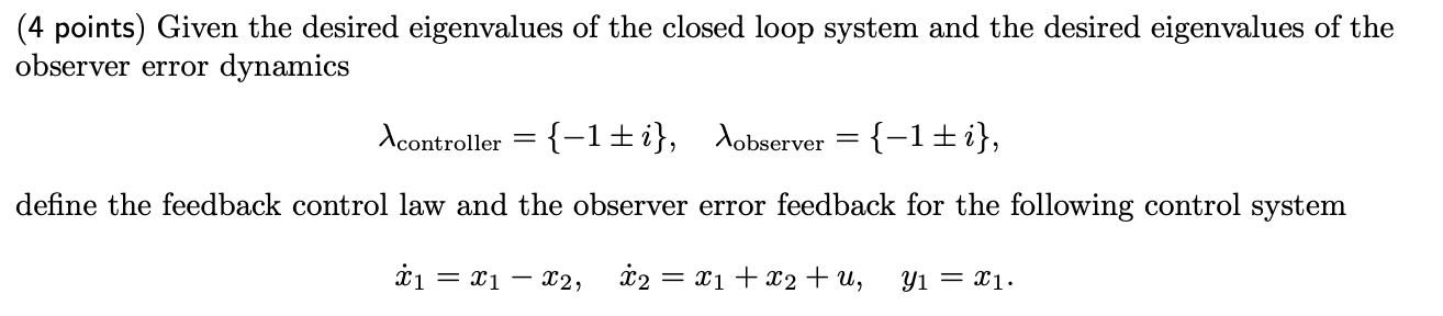 Solved Optimization and Control Theory.please provide the | Chegg.com