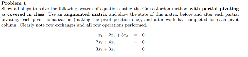 Solved Problem 1 Show all steps to solve the following | Chegg.com