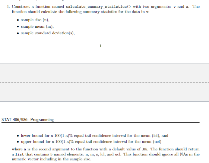 Solved Code in R and use the other pictures provided to give | Chegg.com