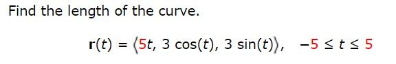 Solved Find the length of the curve. | Chegg.com